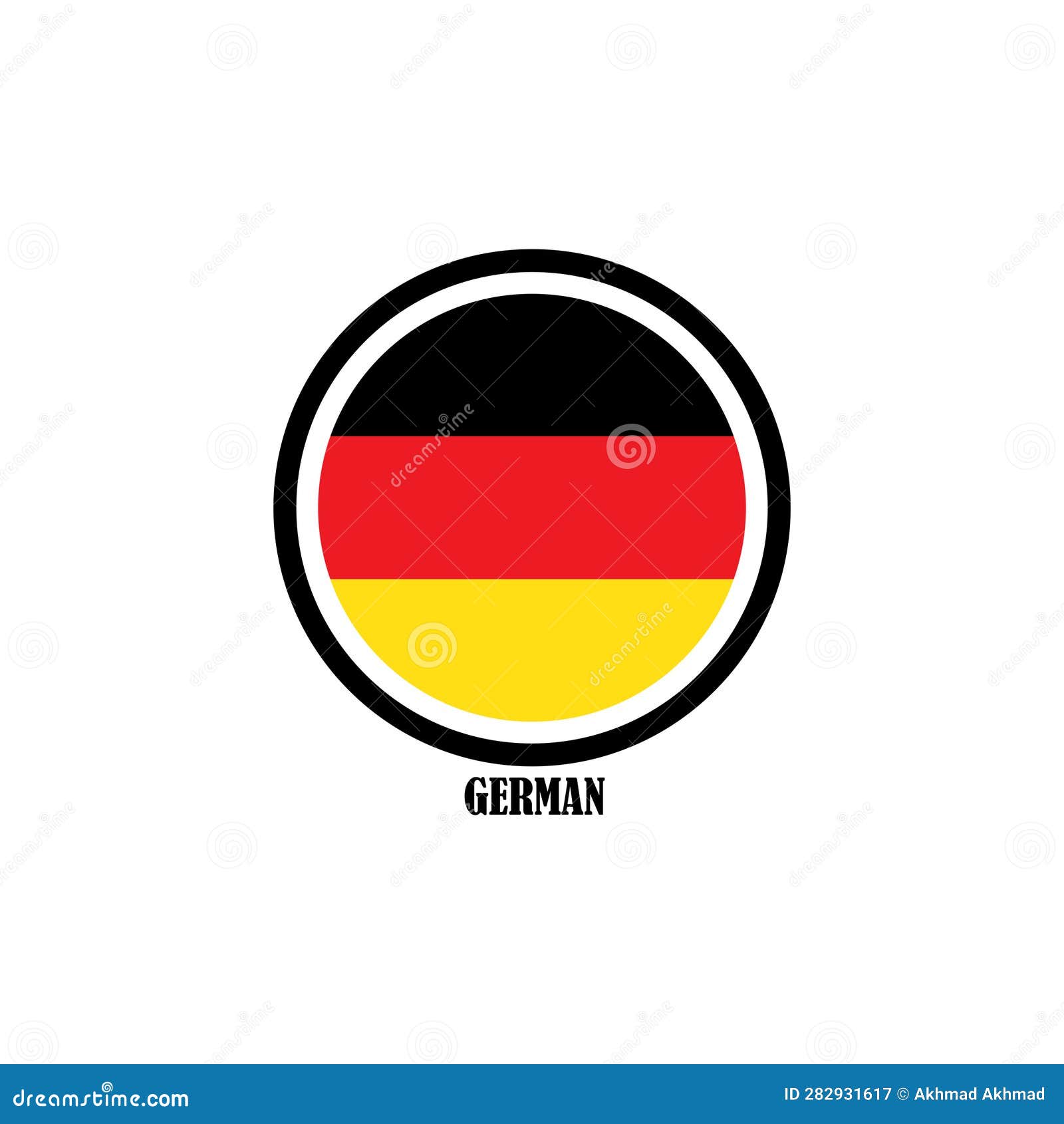German flag icon stock vector. Illustration of accurate - 282931617