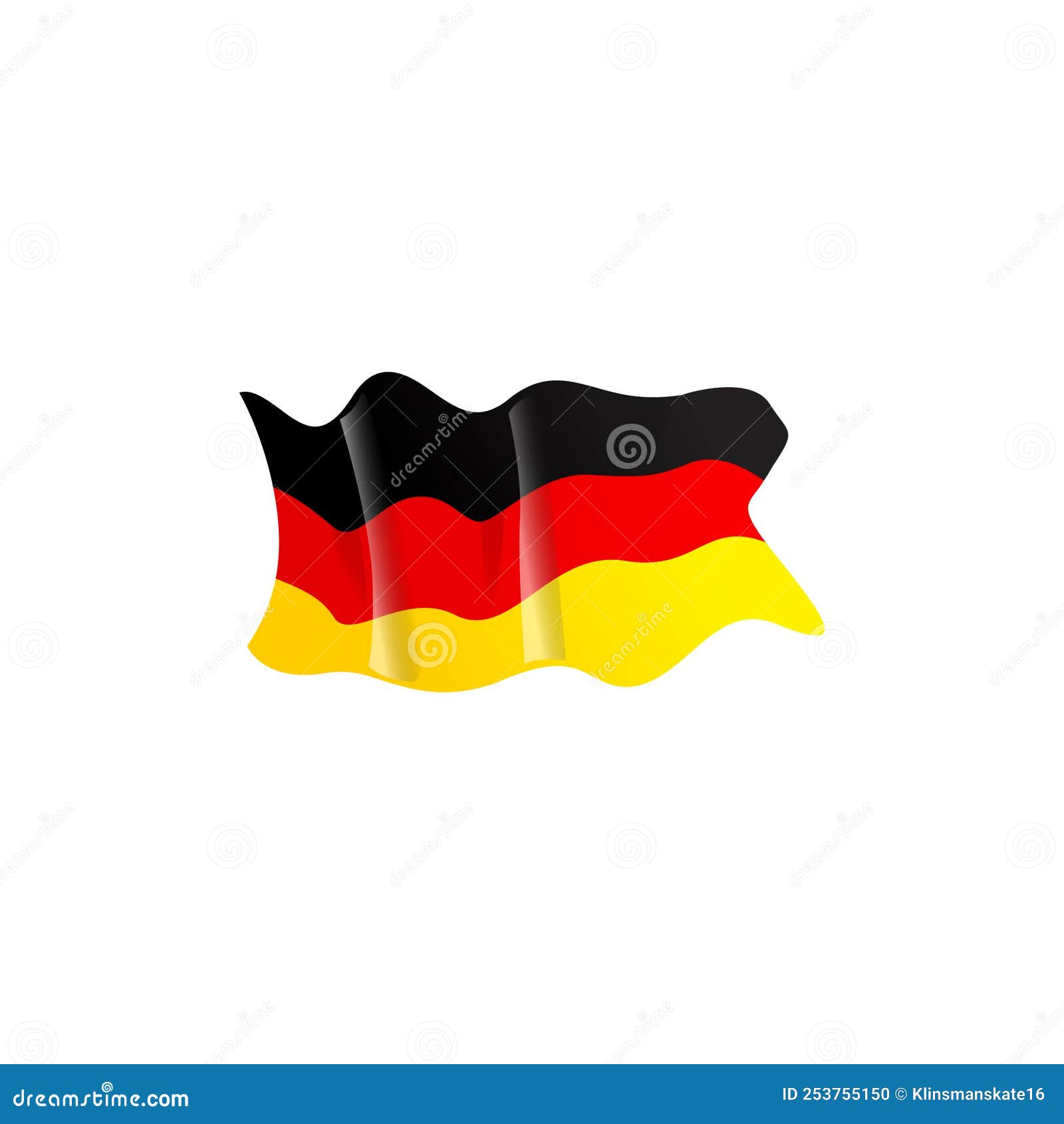 German Flag Icon Illustration Vector Stock Vector - Illustration of ...