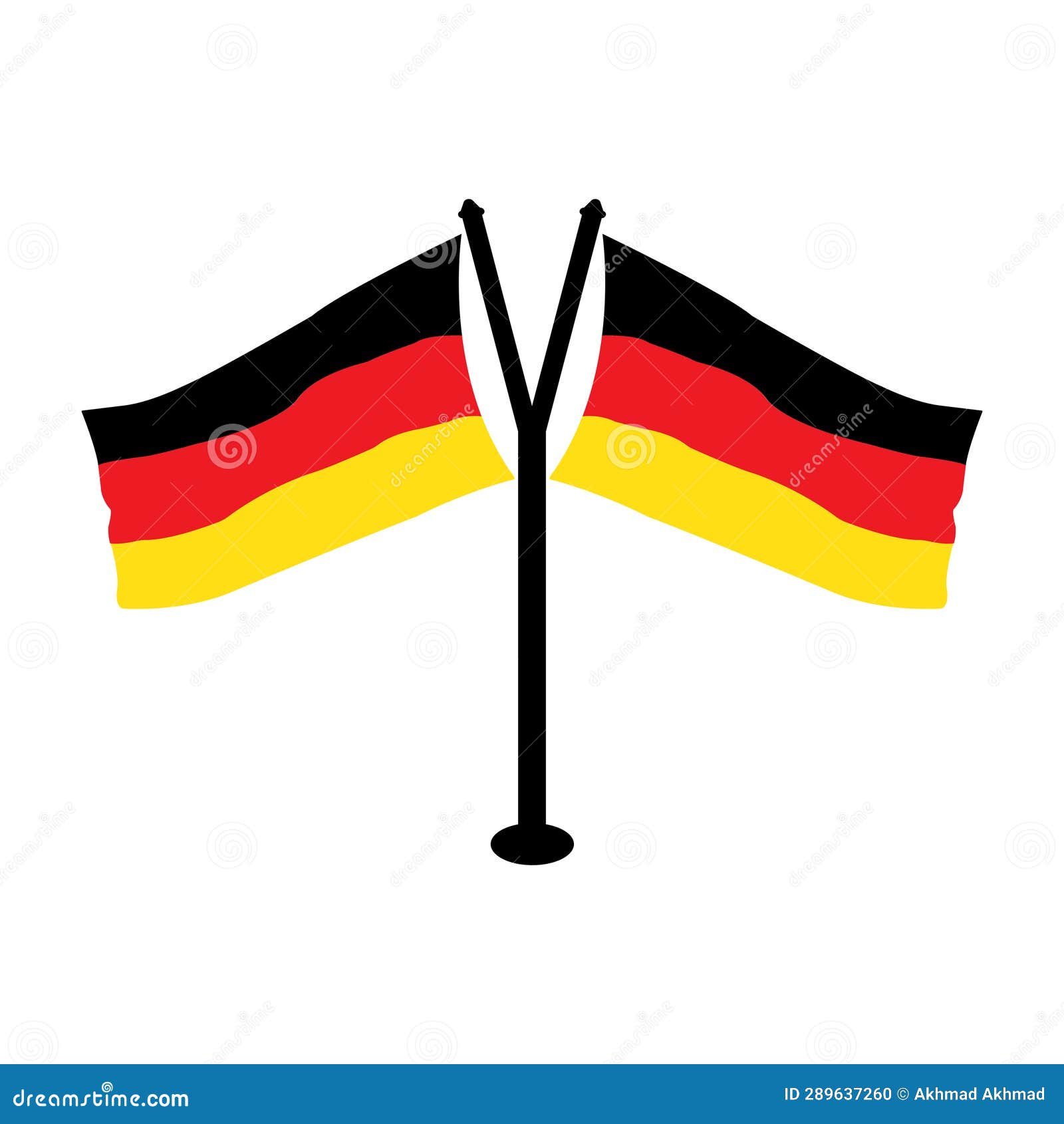 German flag icon stock illustration. Illustration of power - 289637260