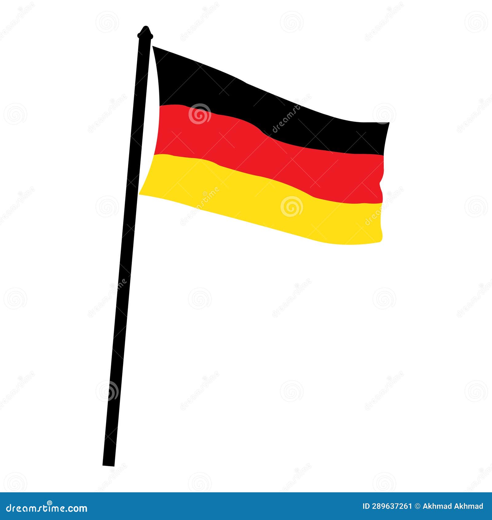 German flag icon stock vector. Illustration of high - 289637261
