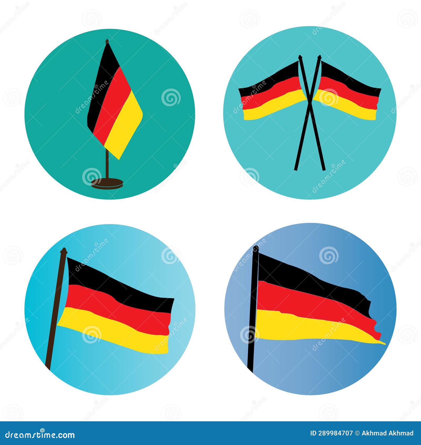 German flag icon stock illustration. Illustration of geography - 289984707