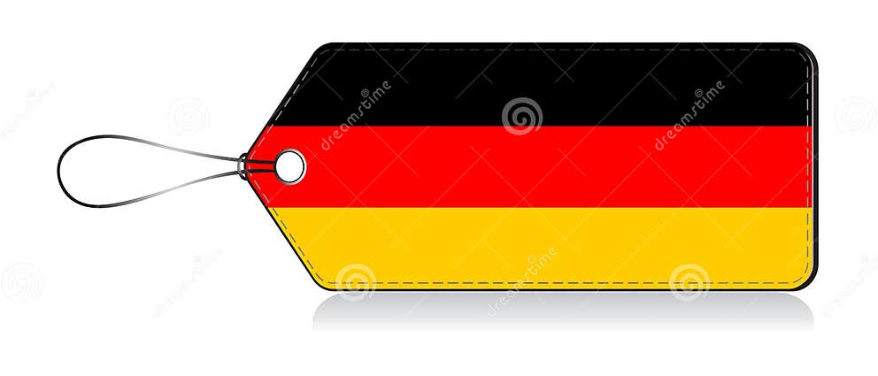 German Flag Label, Made in Germany Stock Vector - Illustration of ...
