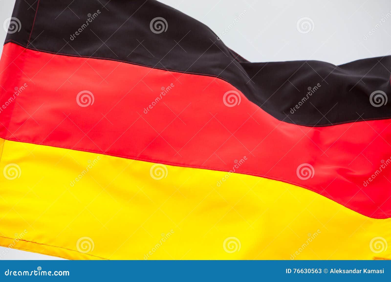 German Flag Waving on the Sky Stock Image - Image of waving, rippled ...