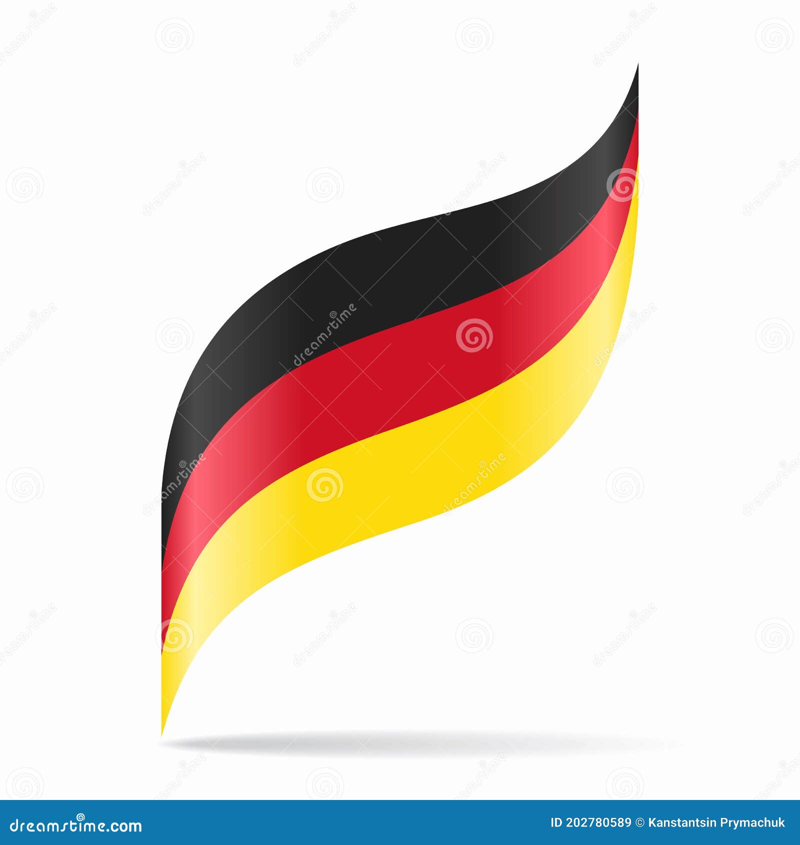 German Flag Wavy Abstract Background. Vector Illustration. Stock Vector ...