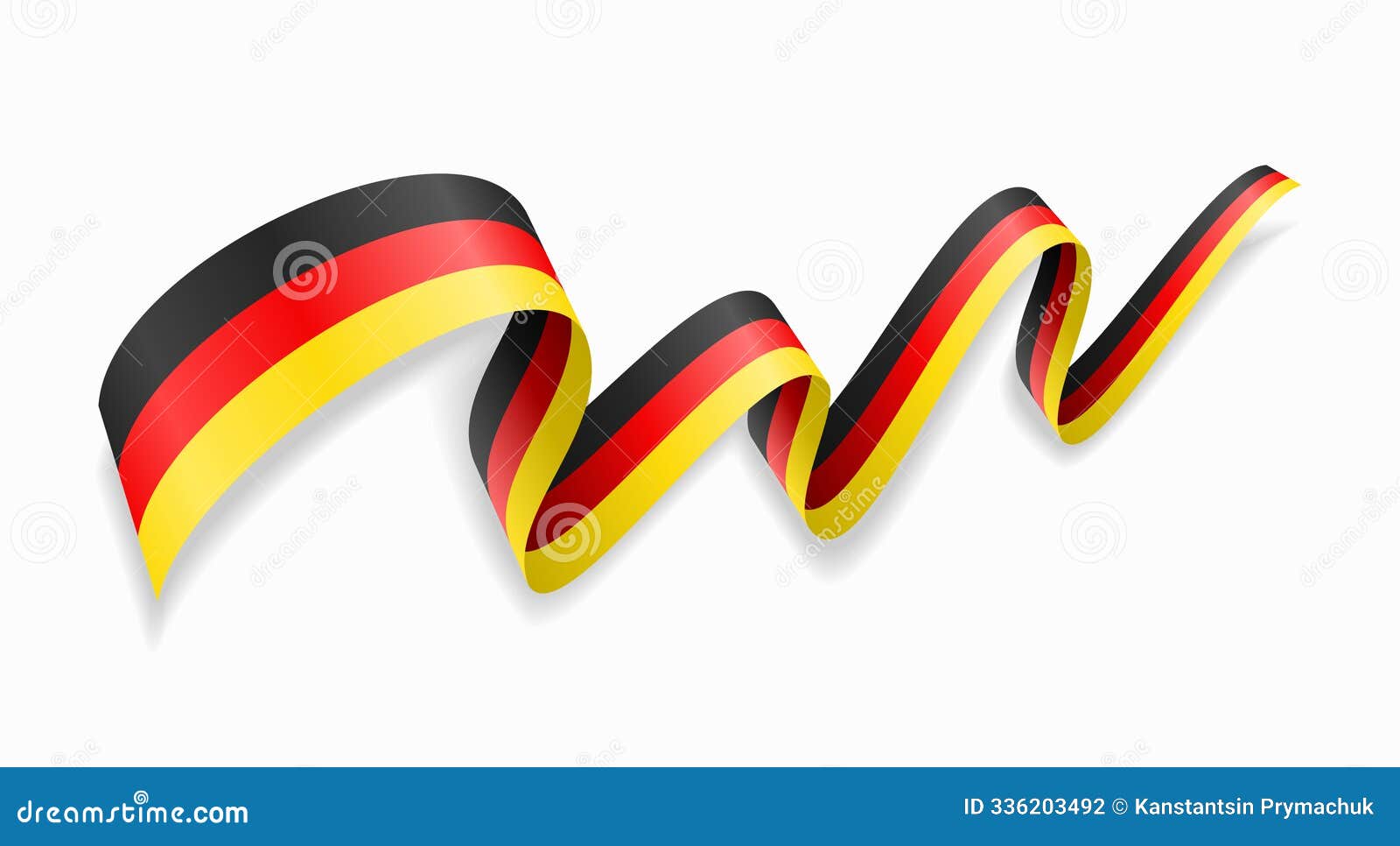 German Flag Wavy Abstract Background. Vector Illustration. Stock ...