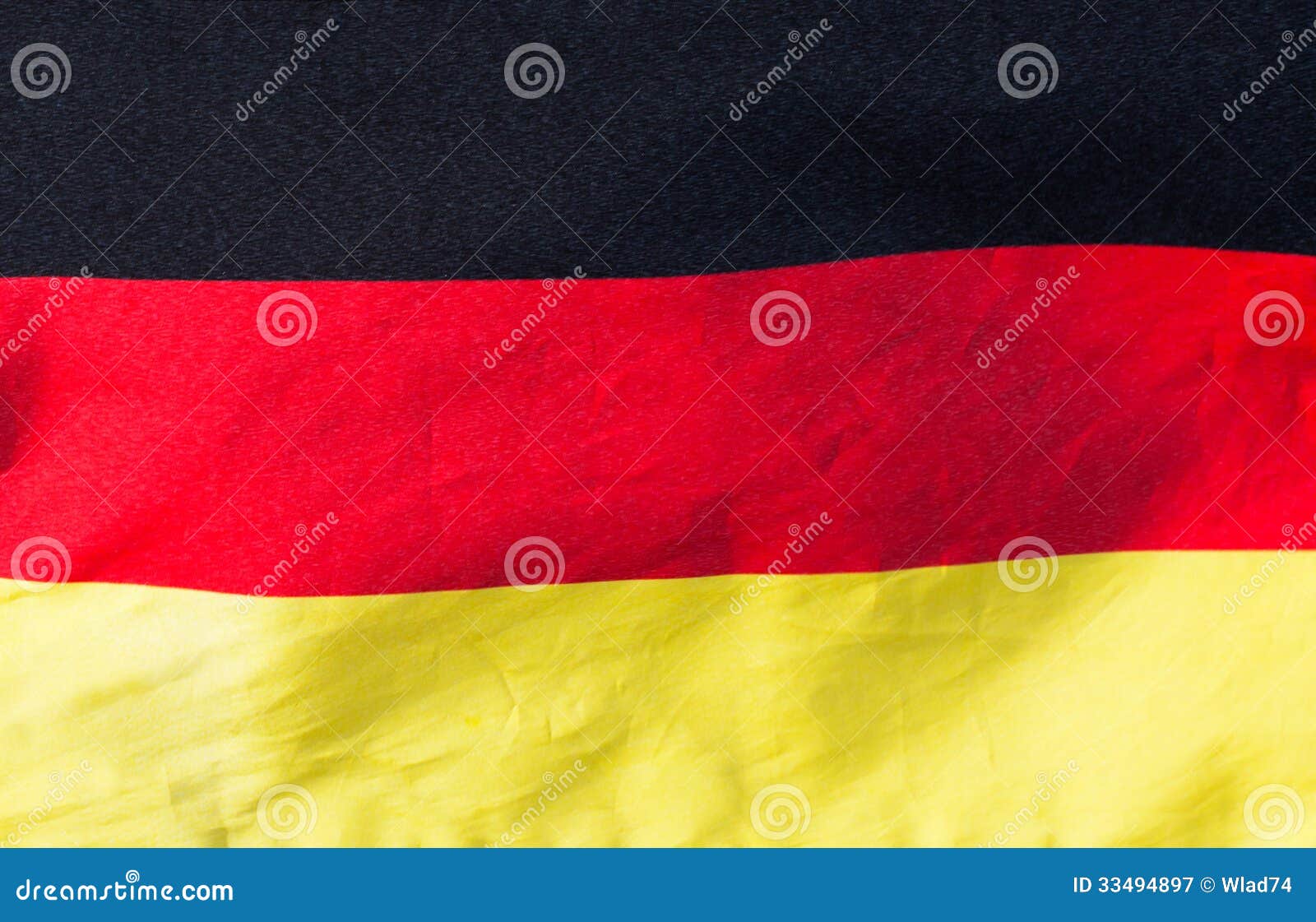 German Flag in the Wind Close-up Stock Image - Image of material ...