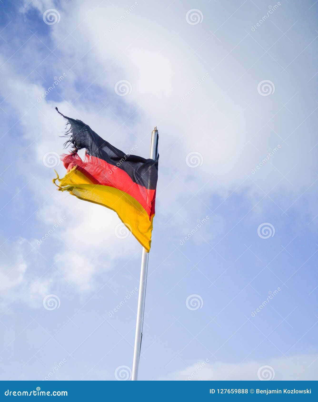 German flag in the wind stock photo. Image of politics - 127659888