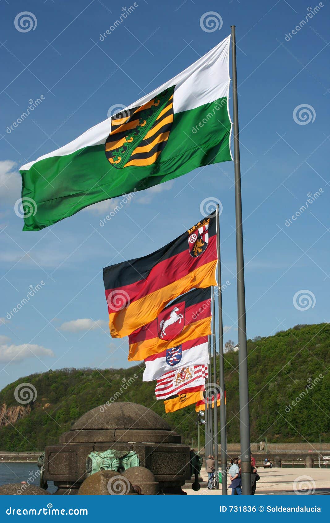 German Flags stock photo. Image of seing, german, attraction - 731836