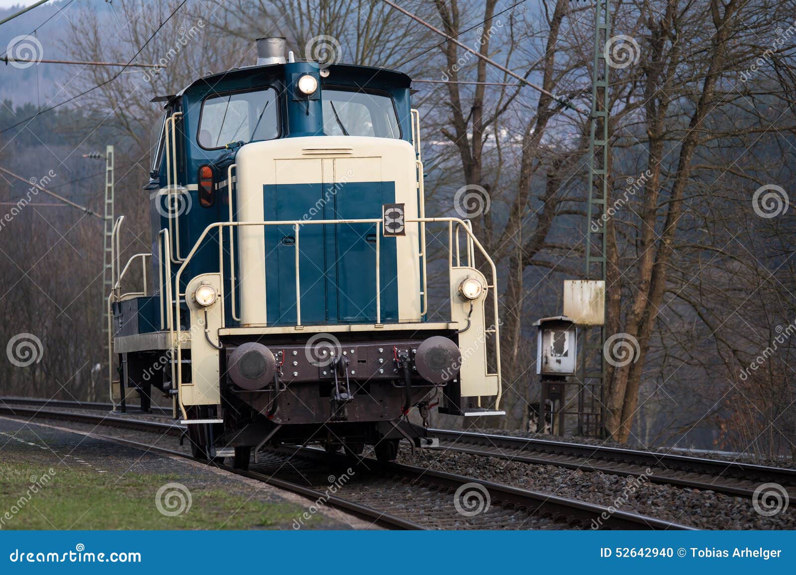 German Freight Train Locomotive Stock Photo - Image of journey ...