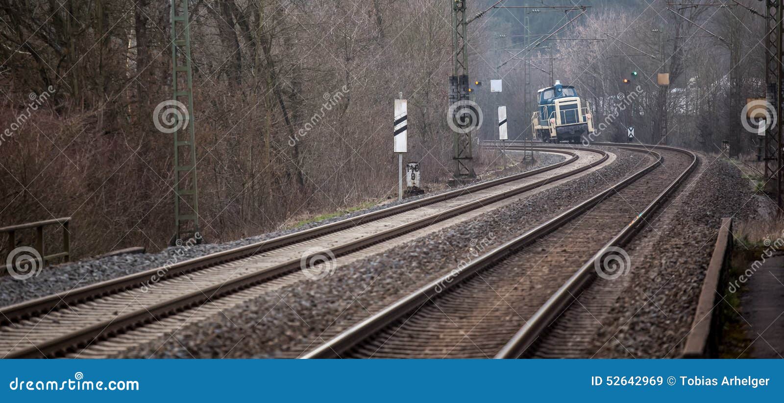German Freight Train Locomotive Stock Image - Image of rail, track ...
