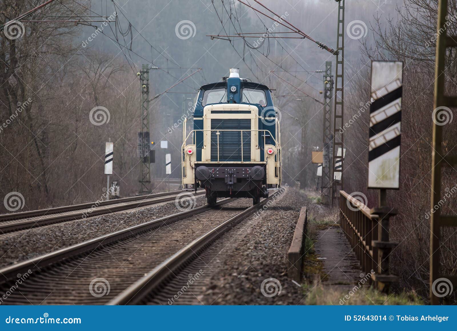German Freight Train Locomotive Stock Photo - Image of platform ...