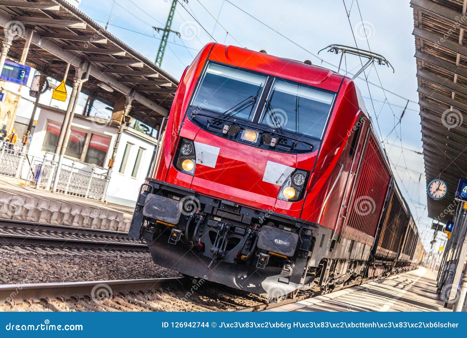 German Freight Train Locomotive Royalty-Free Stock Image ...