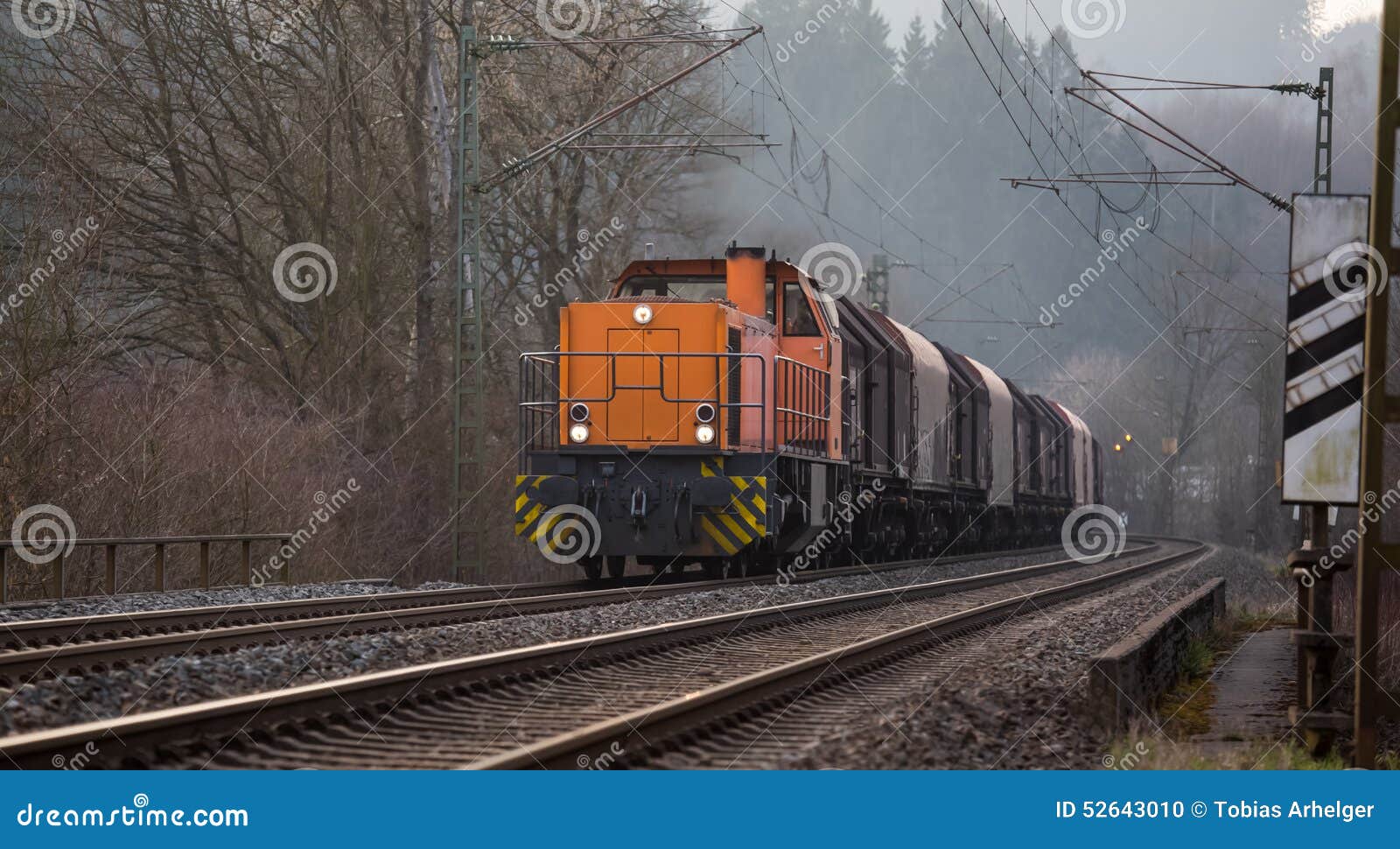German freight train stock photo. Image of rail, line - 52643010