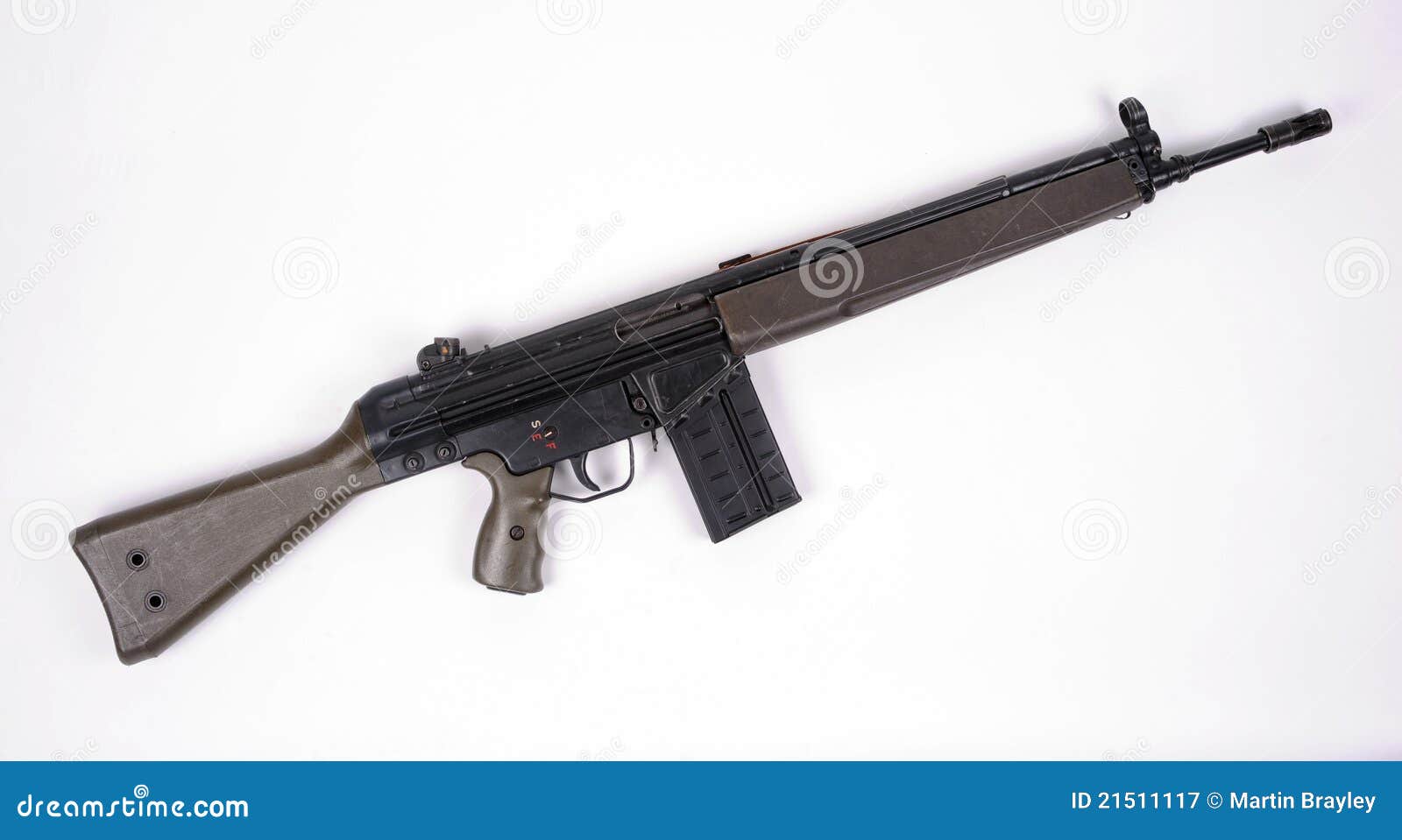 German G3 assault rifle. stock image. Image of assault - 21511117