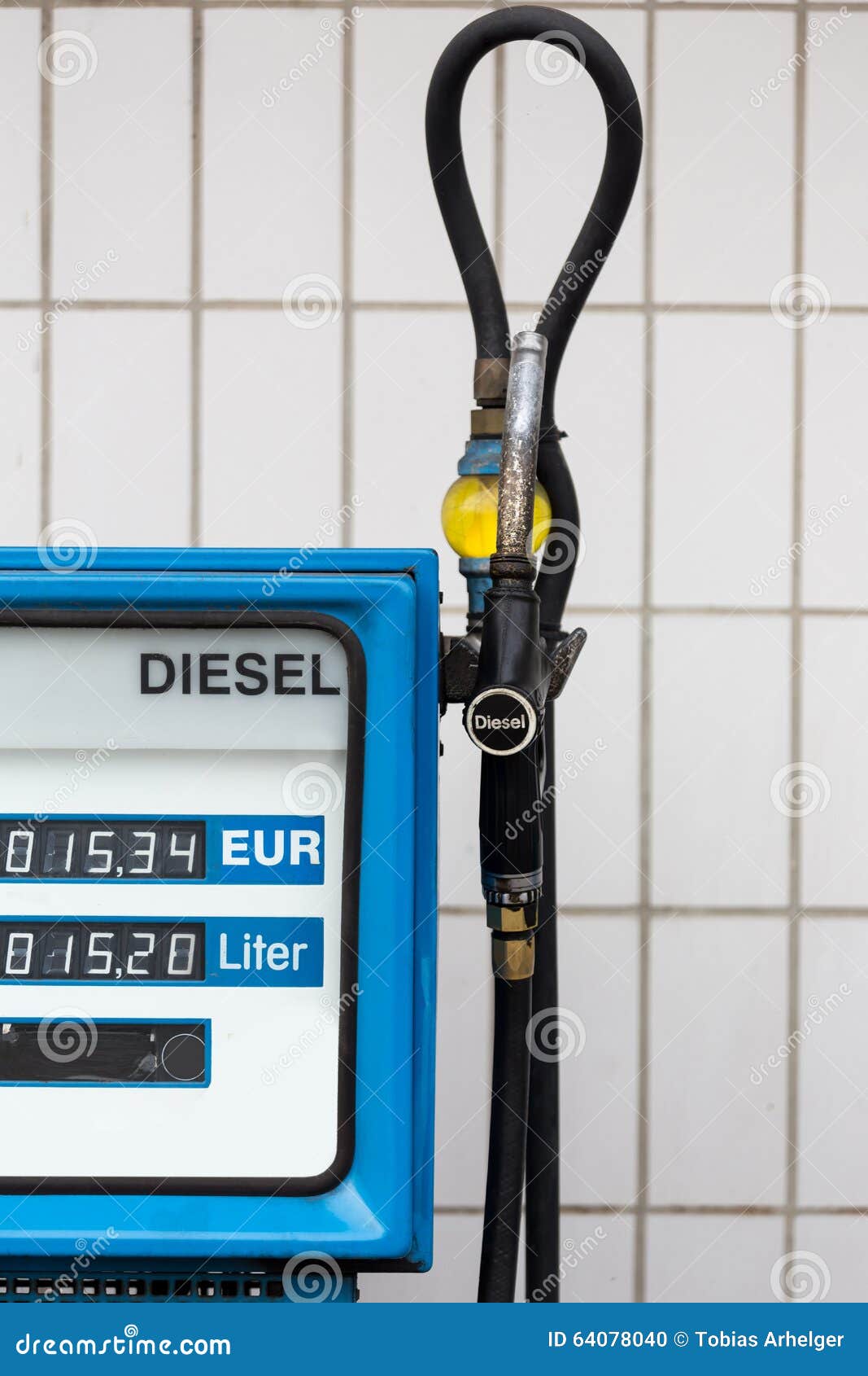 German gas station diesel stock photo. Image of close - 64078040