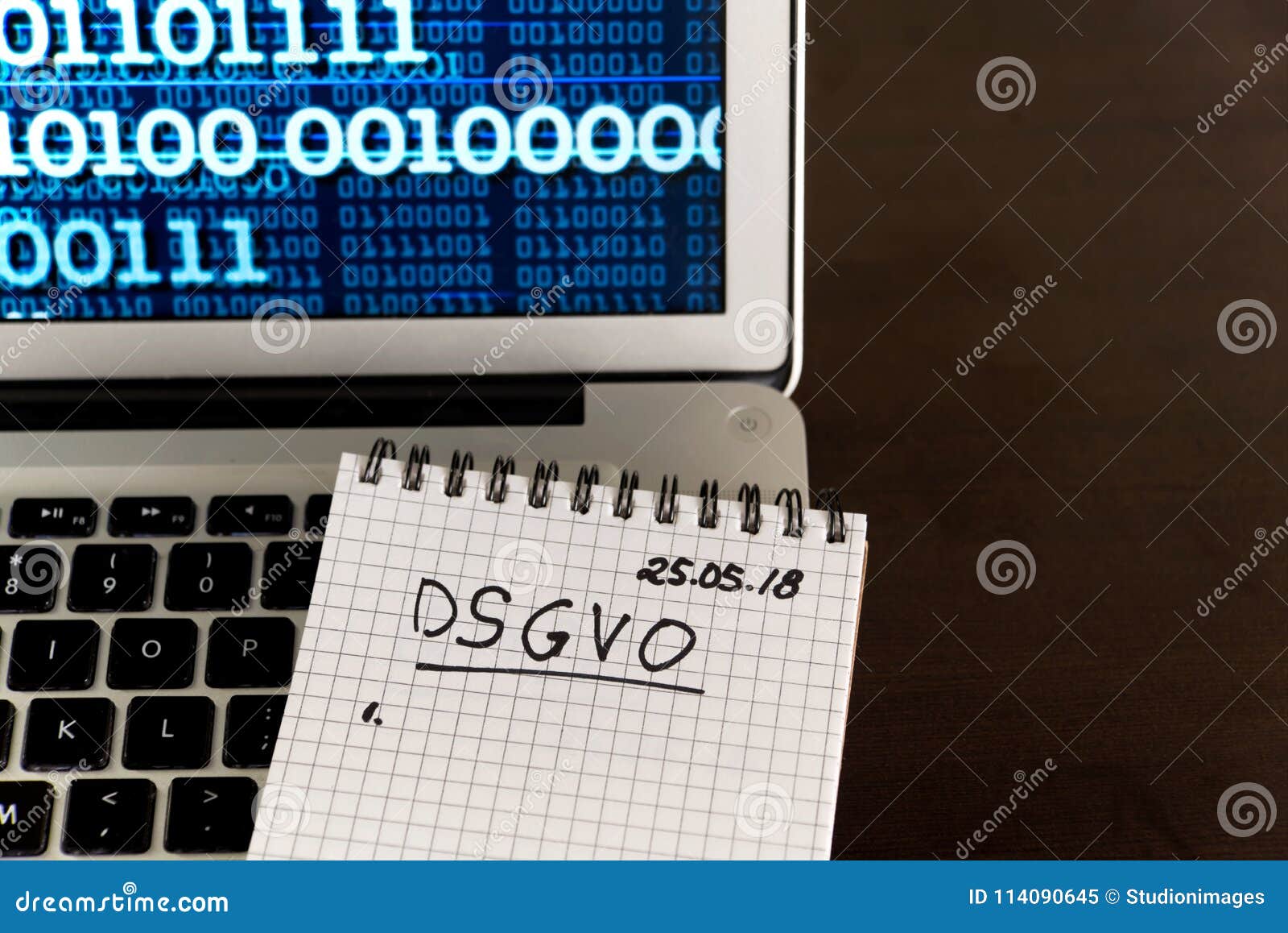 German General Data Protection Regulation GDPR Concept - New Law Stock ...