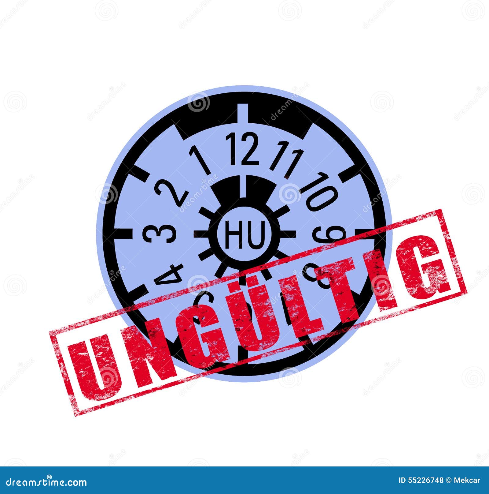 German General Inspection Badge with Stamp Invalid Stock Illustration ...