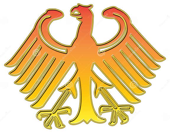 German golden eagle stock illustration. Illustration of shapes - 422143