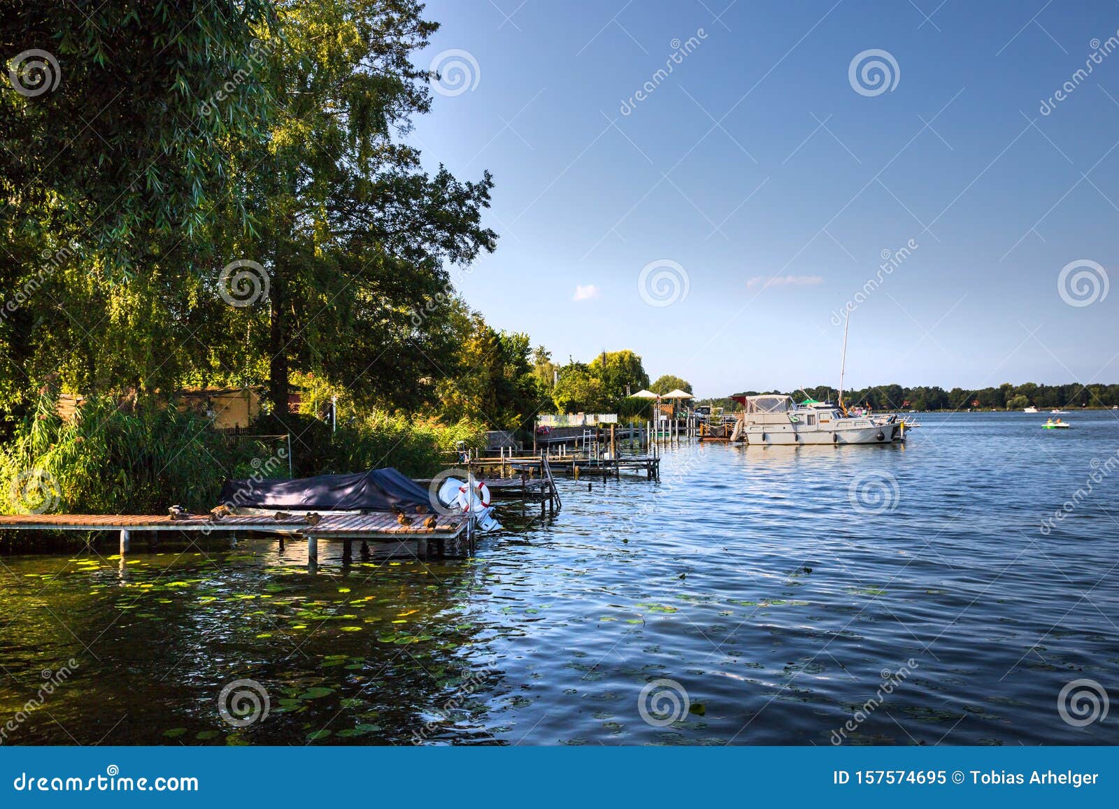 German Havel River and Lake in the Summer Stock Image - Image of summer ...