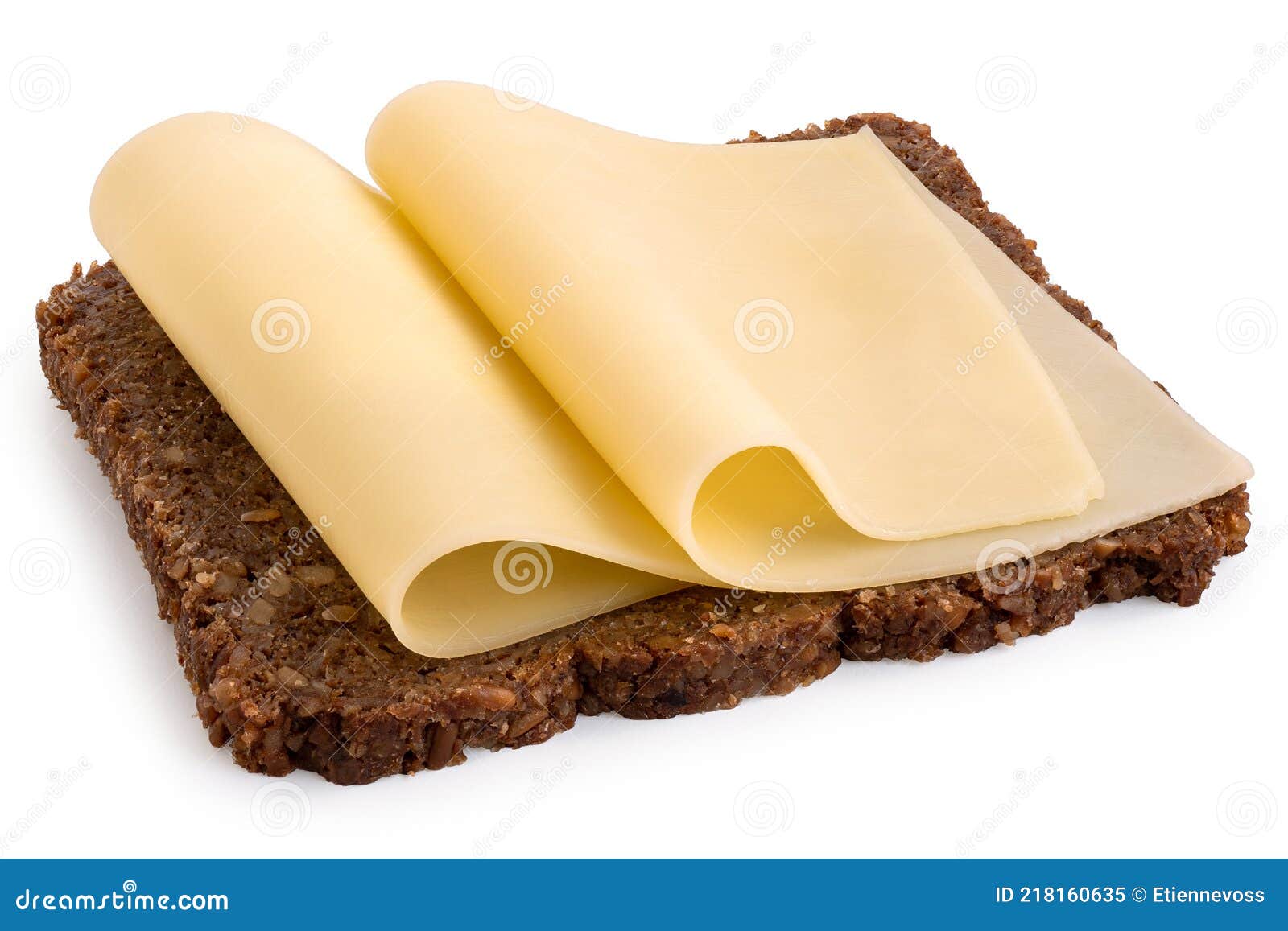 German Health Bread with Cheese Stock Image - Image of piece, single ...