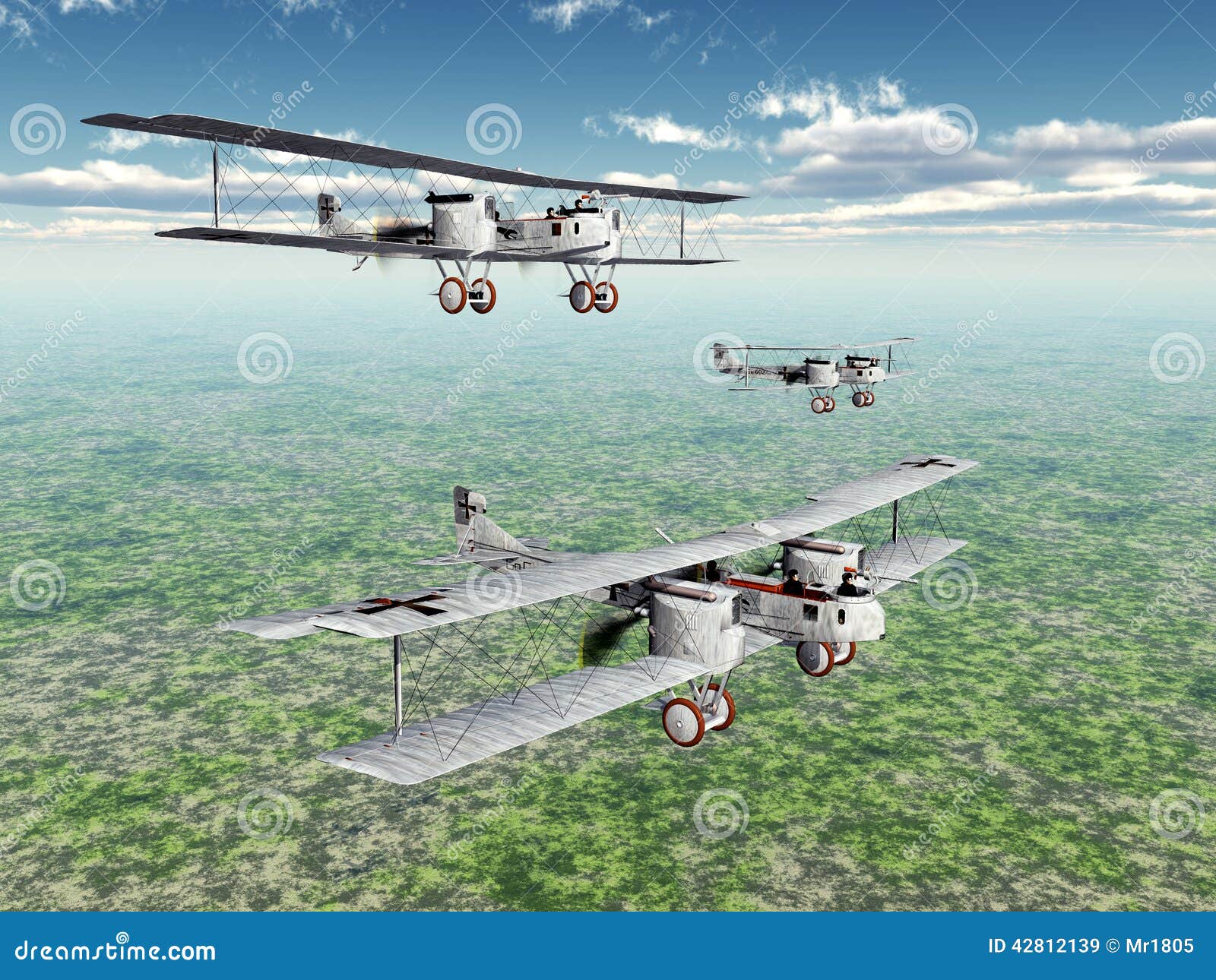 German Heavy Bomber Gotha Royalty-Free Cartoon | CartoonDealer.com ...