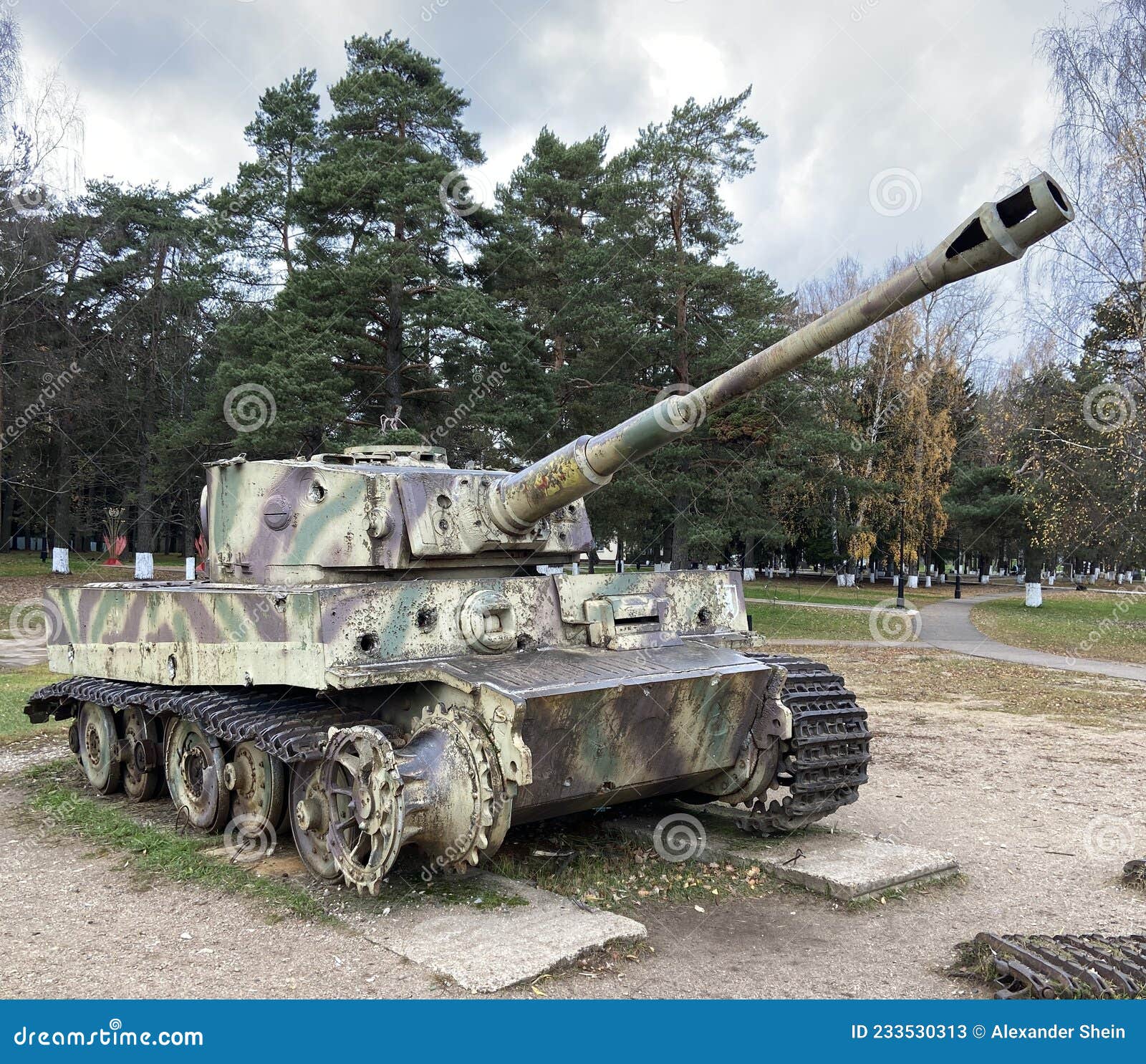 German Heavy Tank Tiger on the Site in the Museum Editorial Stock Photo ...
