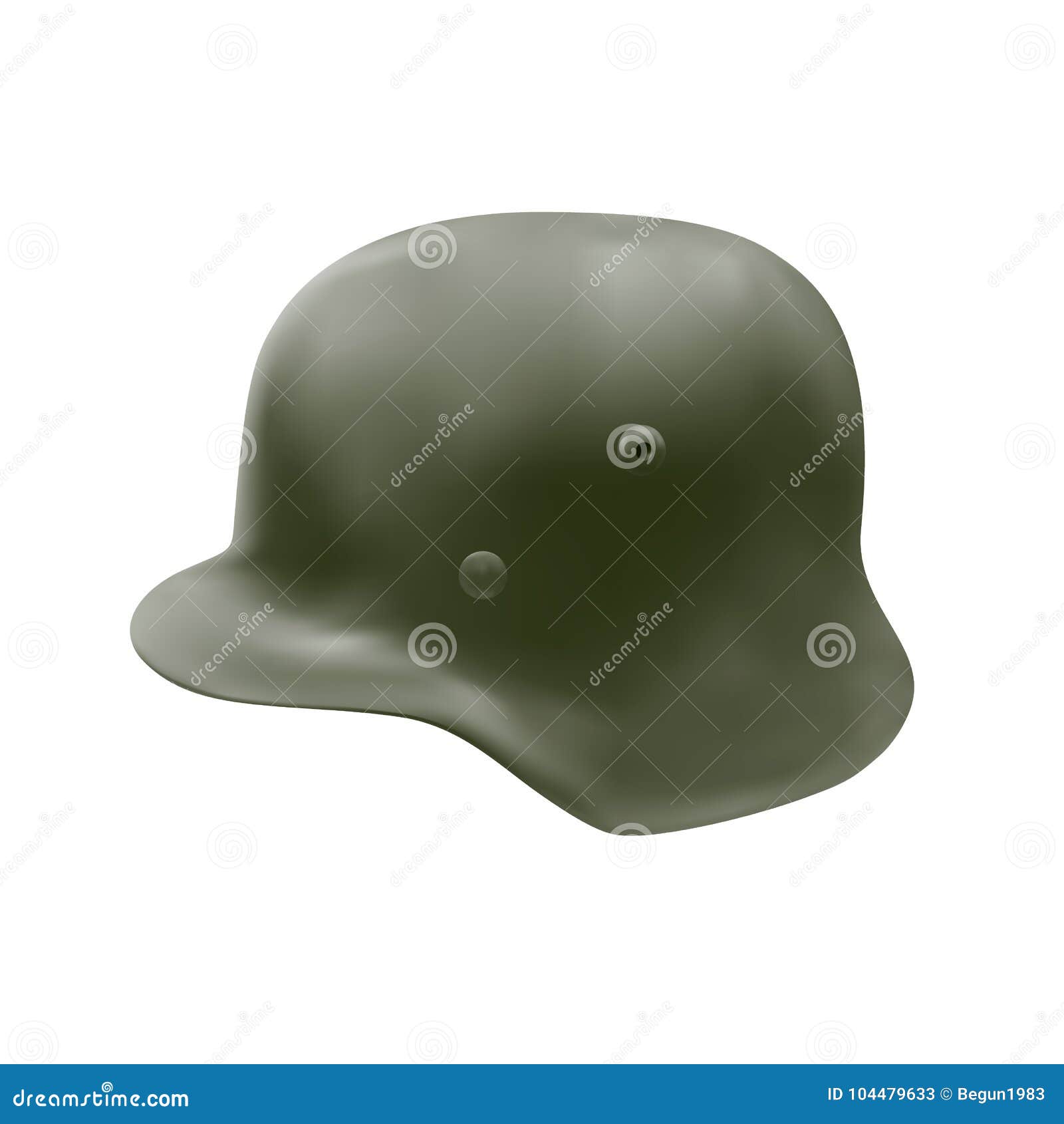 German Helmet WWI Stahlhelm M1916 Royalty-Free Cartoon | CartoonDealer ...