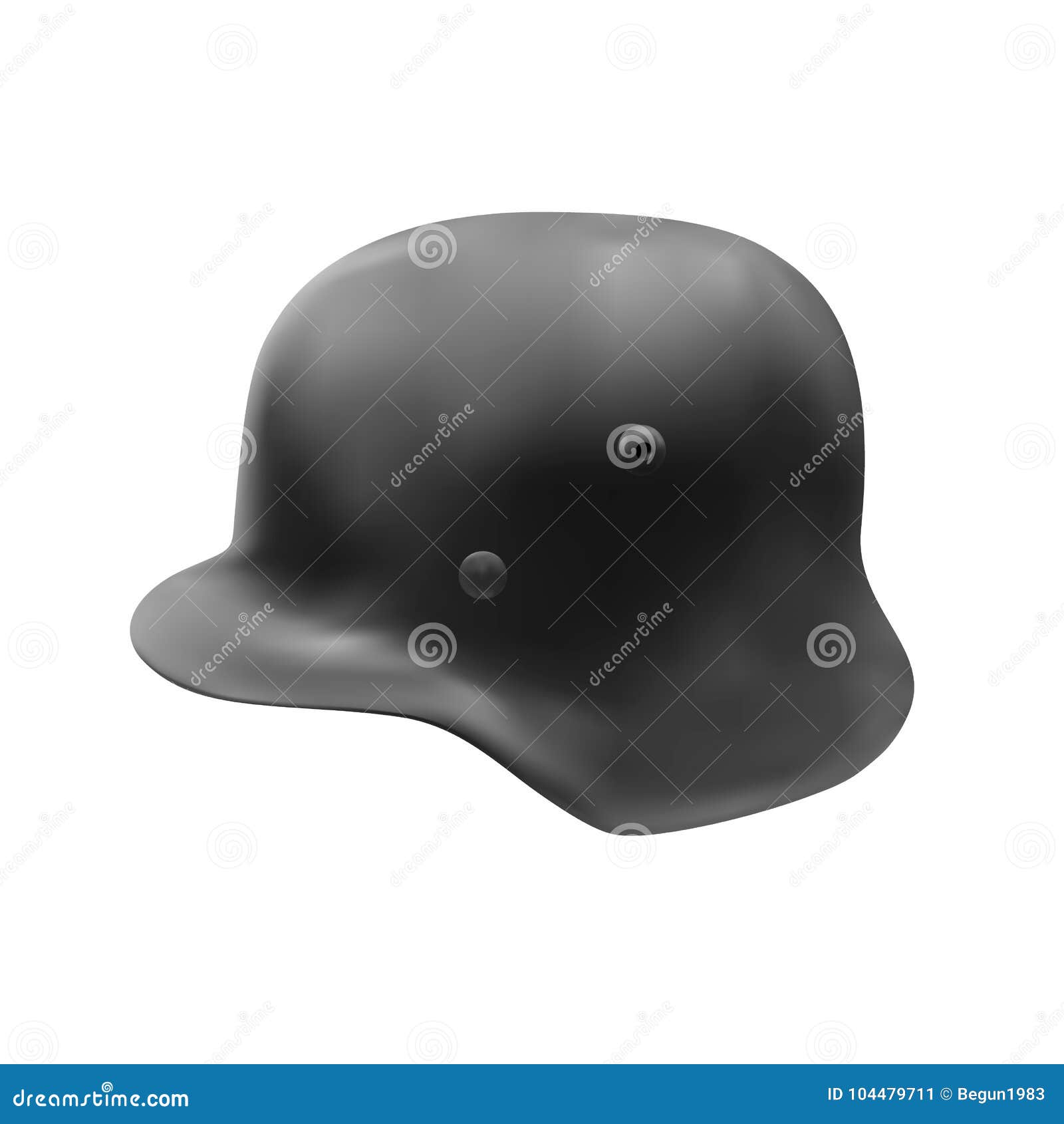 German Helmet WWI Stahlhelm M1916 Royalty-Free Illustration ...