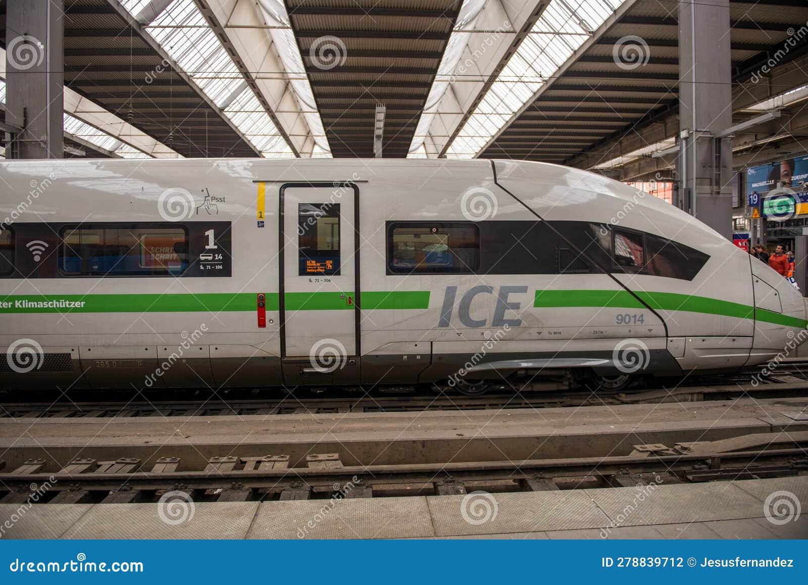 German HIgh speed train editorial photography. Image of motion - 278839712
