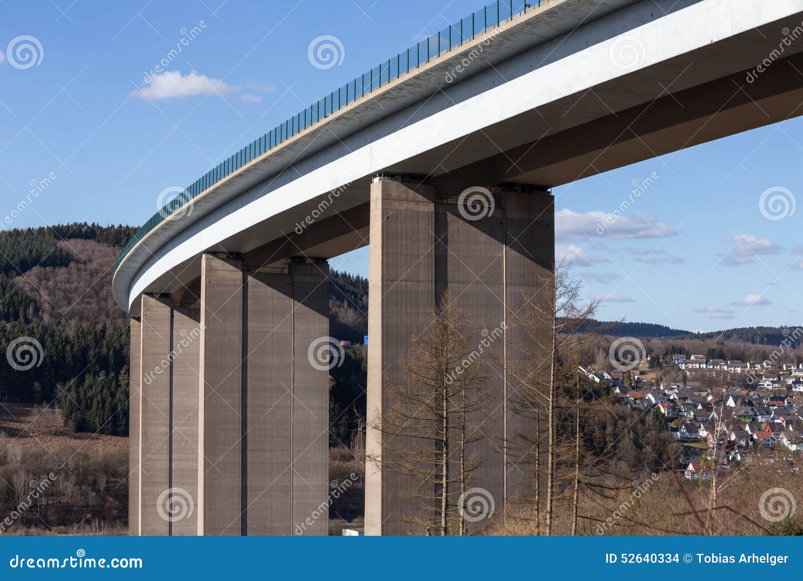 German highway bridge stock photo. Image of journey, motorway - 52640334