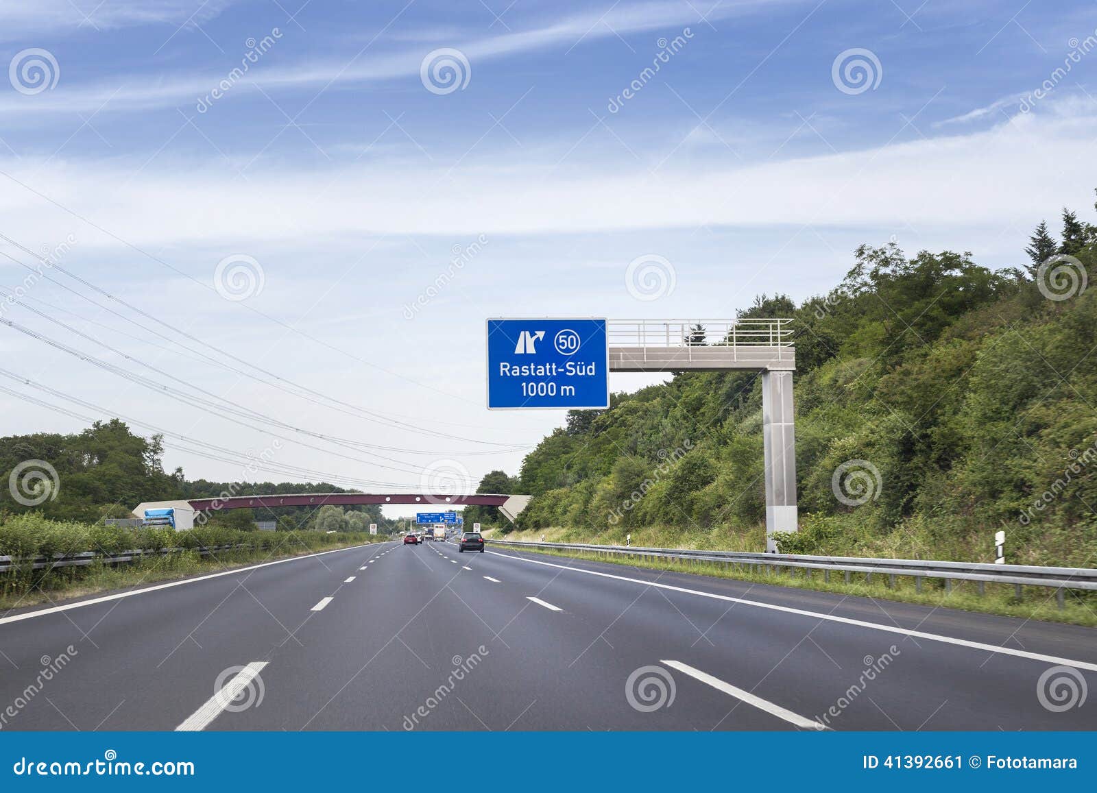 German highway stock image. Image of lanes, germany, horizon - 41392661