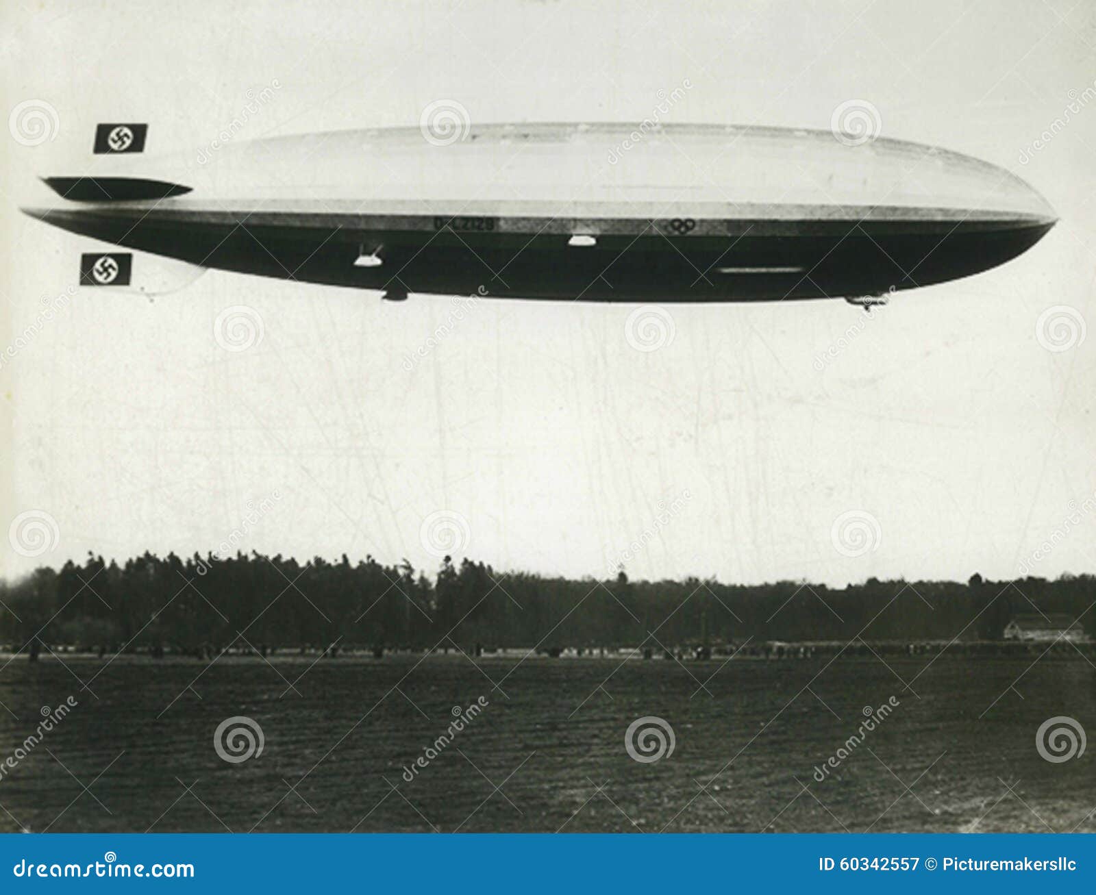 German Hindenburg Zeppelin before Exploding Editorial Photography ...
