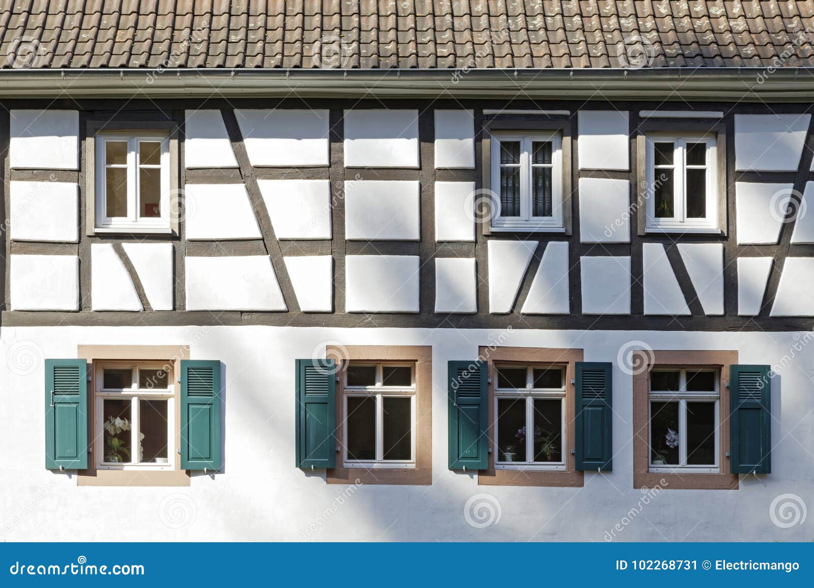 Half-timber house stock image. Image of historic, curtain - 102268731