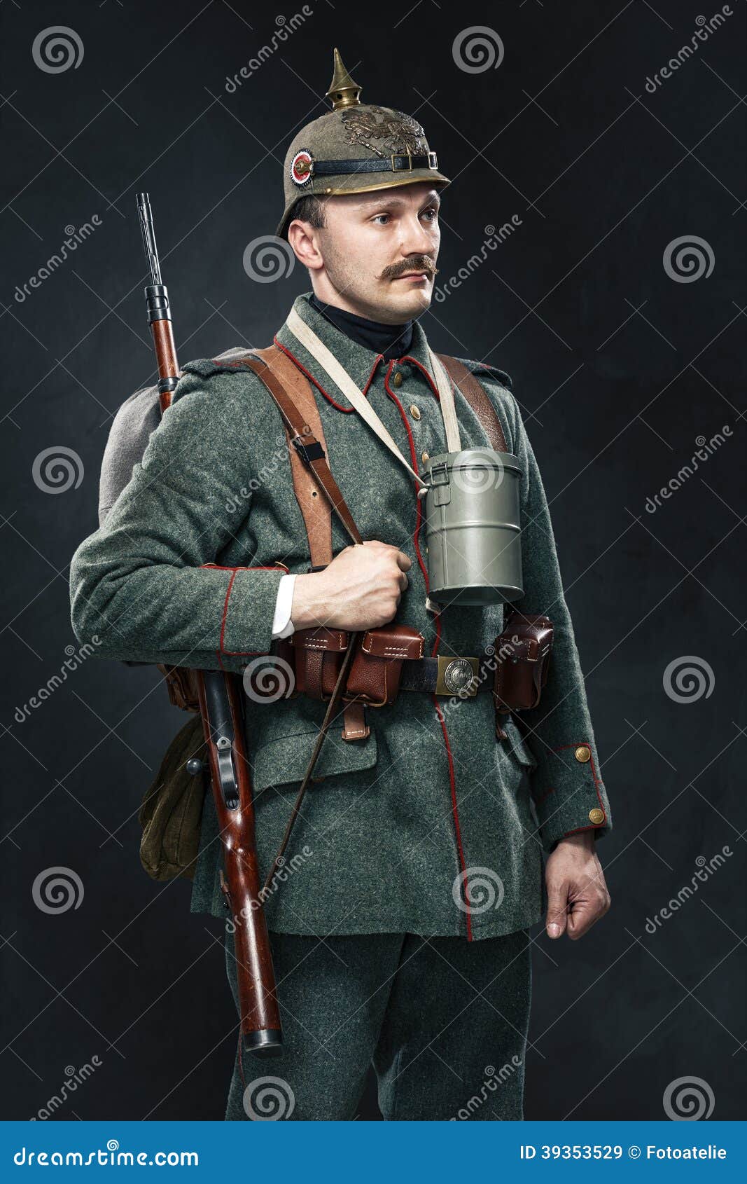 German Infantryman During The First World War. Stock Image - Image ...