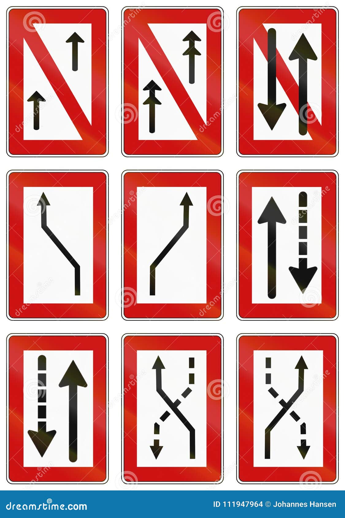 German Inland Water Navigation Sign - No Entry For Any Vessels Royalty ...