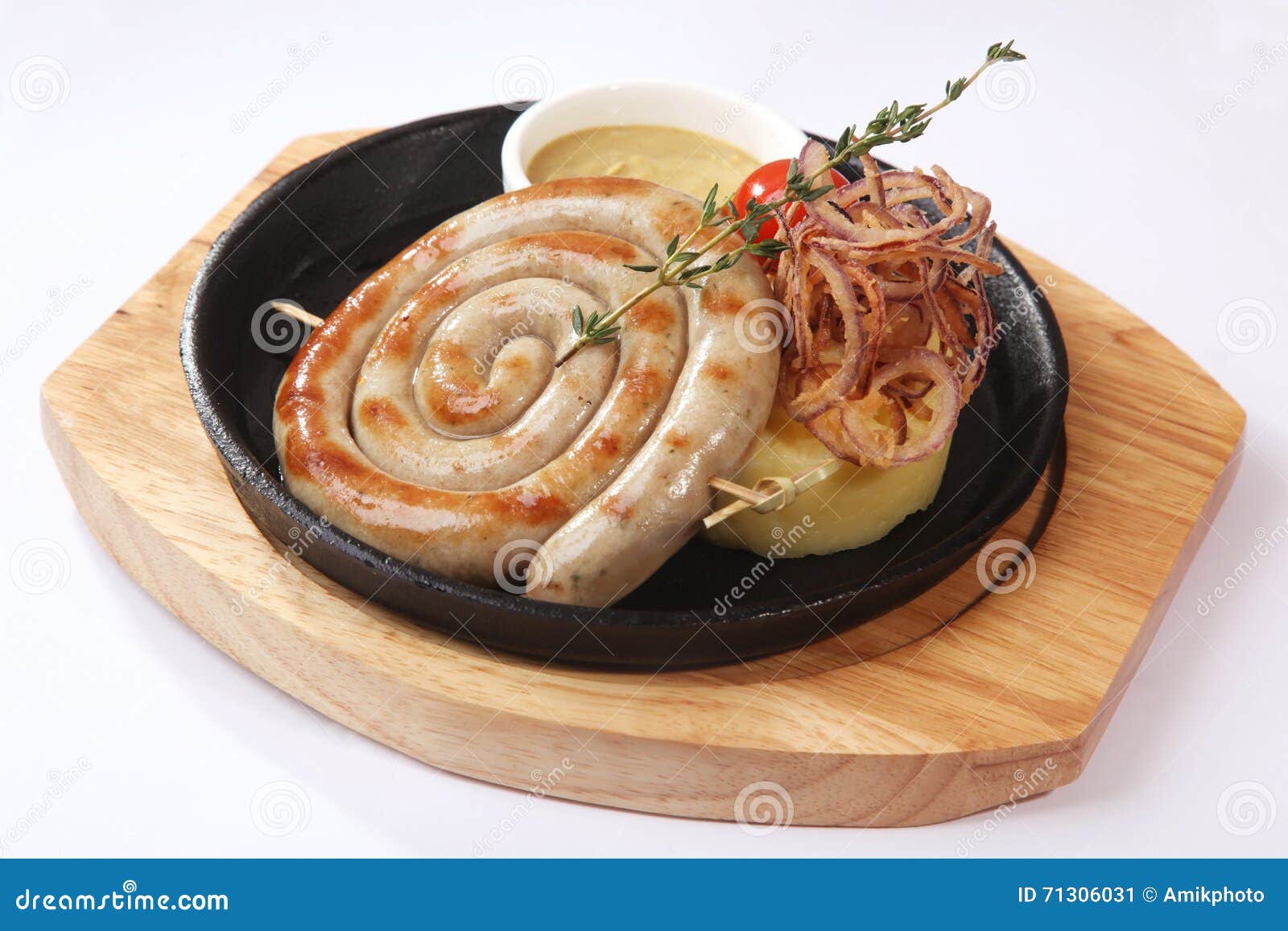 German kitchen wurst stock image. Image of fried, bavarian - 71306031