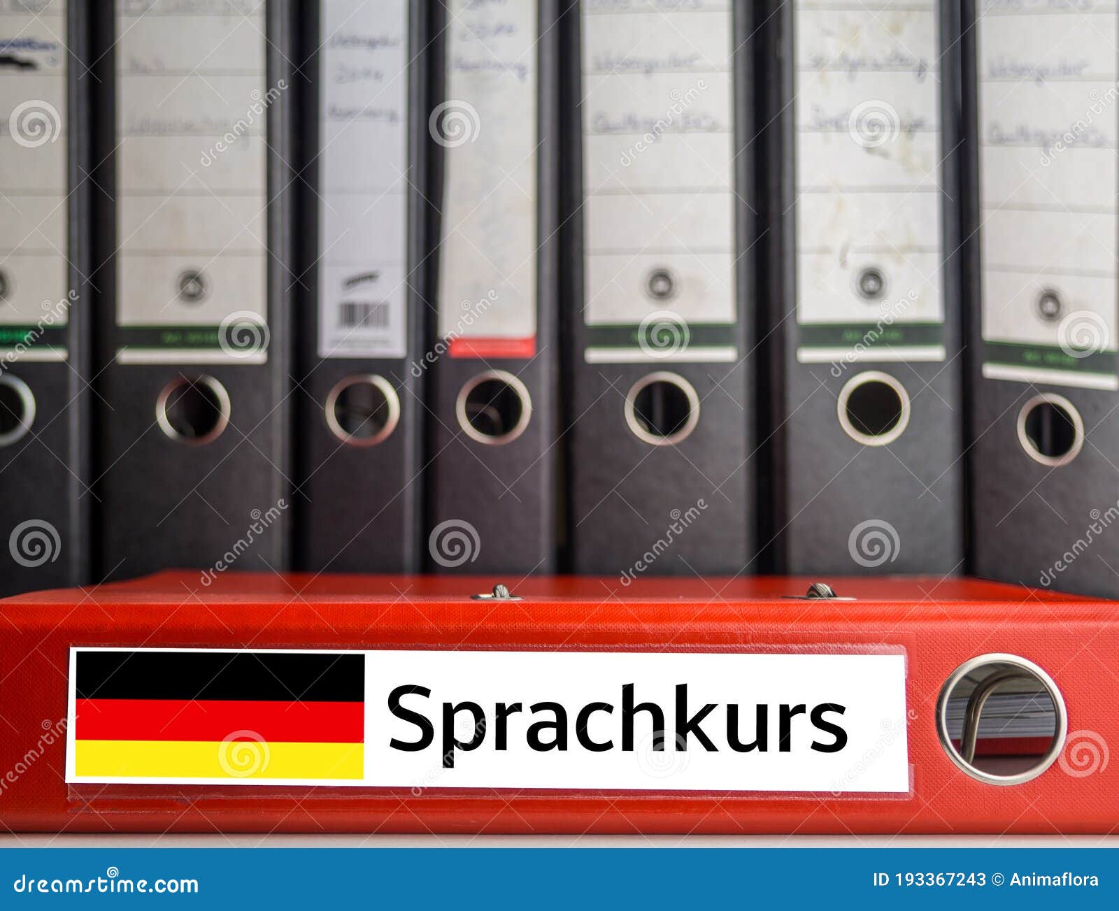 German Language Course Folder Stock Image - Image of courses, learn ...