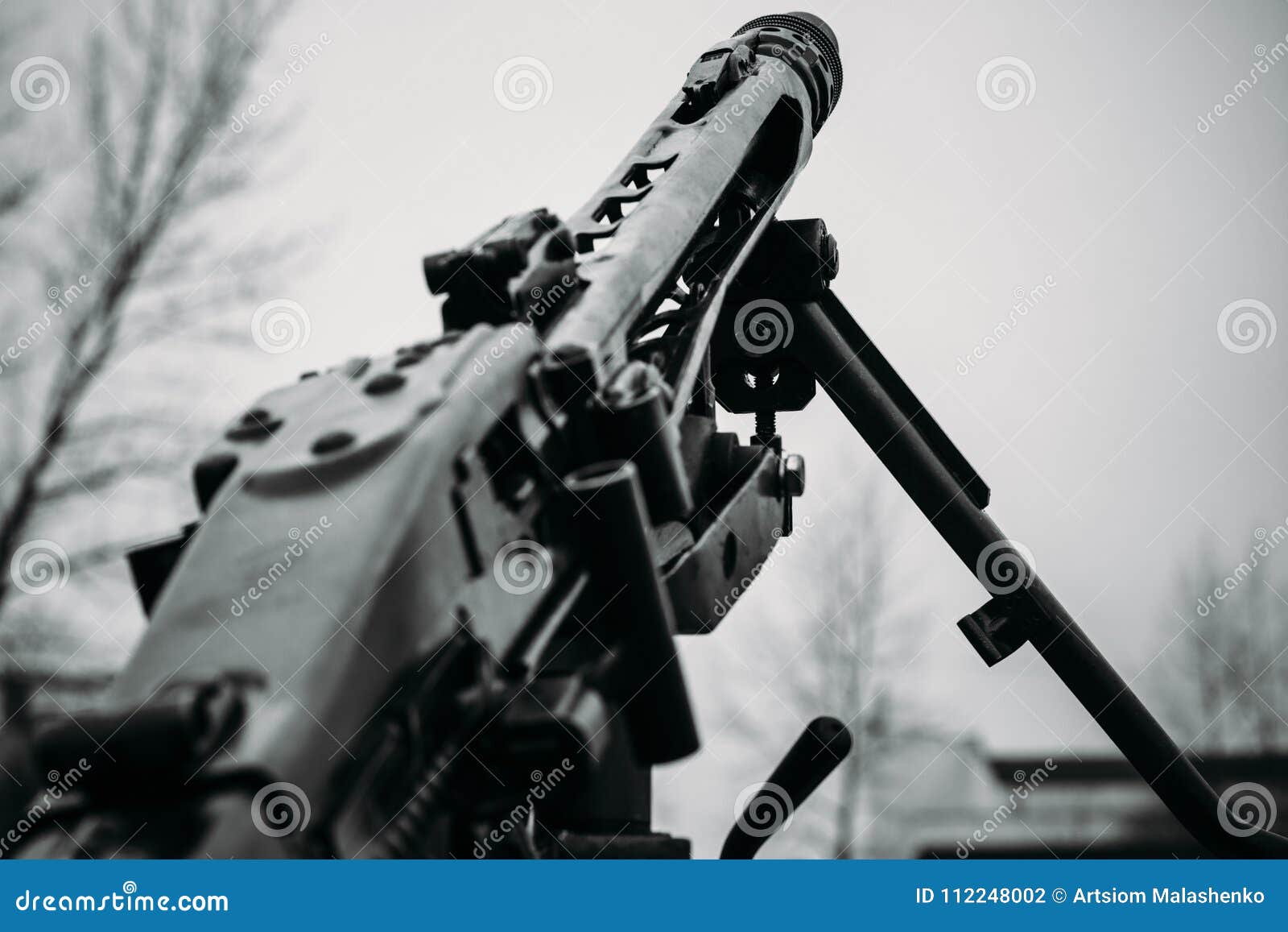 The Barrel of MG-42 Machine Gun Stock Photo - Image of autumn ...