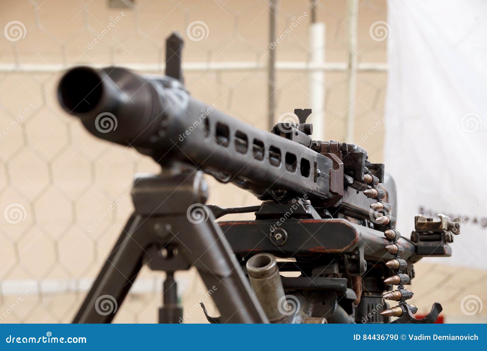 German machine gun MG-42 stock photo. Image of opening - 84436790