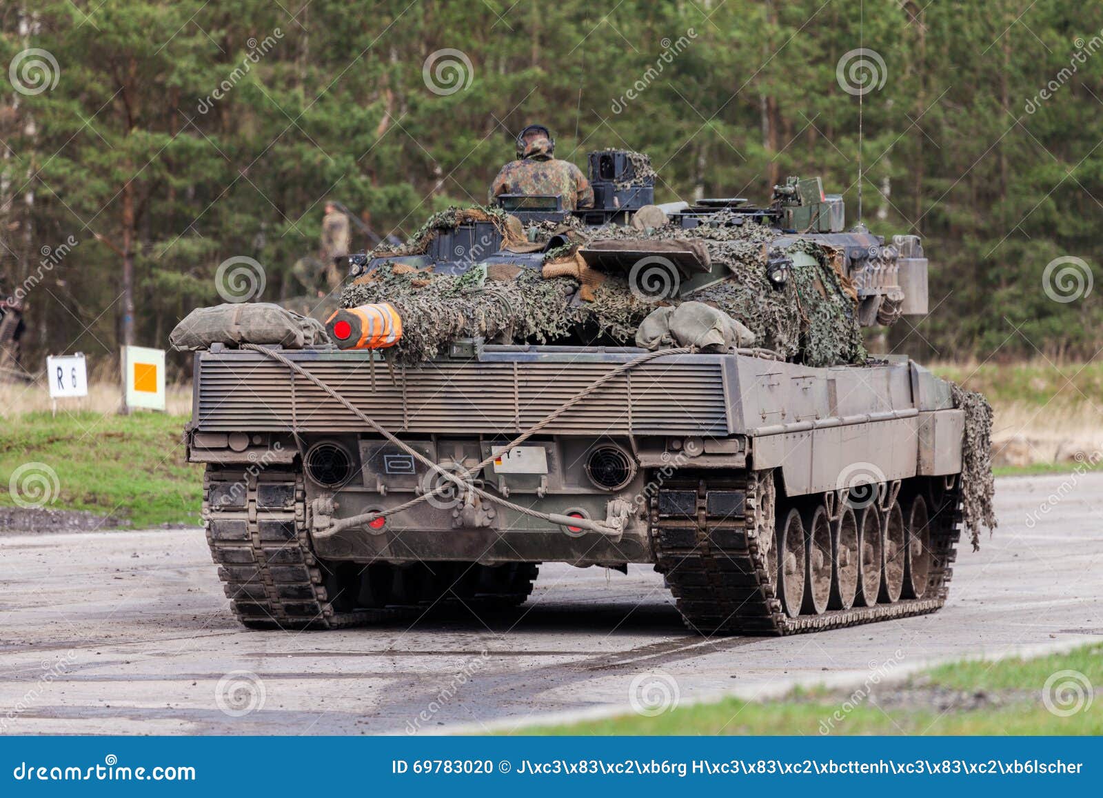 German Main Battle Tank Stands Royalty-Free Stock Image | CartoonDealer ...
