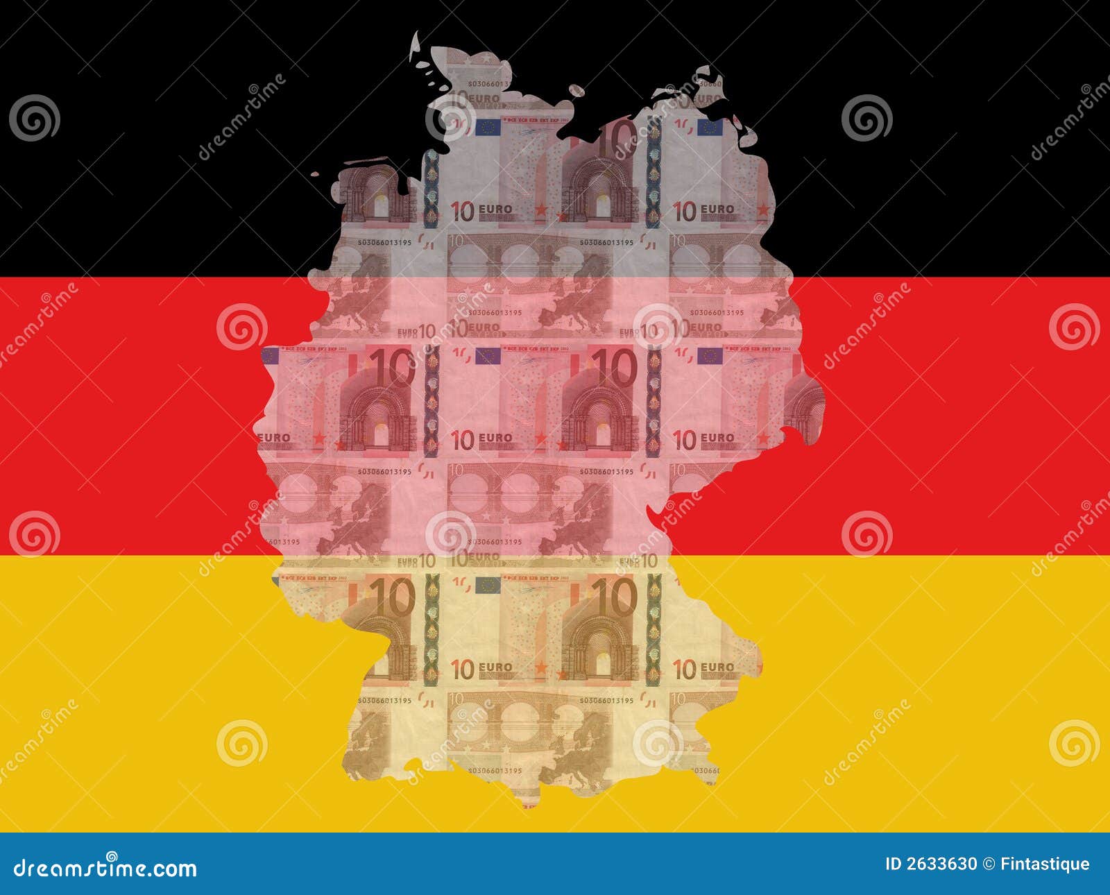 German map stock illustration. Illustration of cash, republic - 2633630