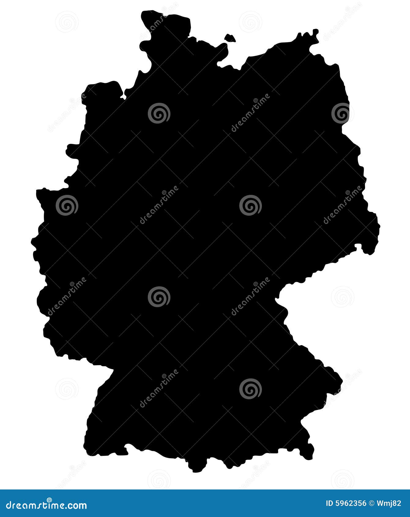 German map stock vector. Illustration of black, german - 5962356