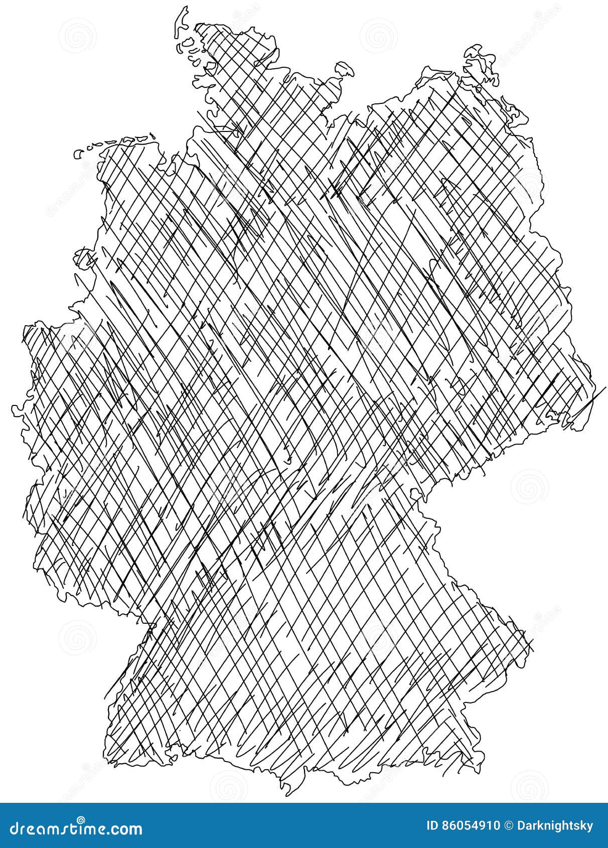 German Map stock illustration. Illustration of german - 86054910