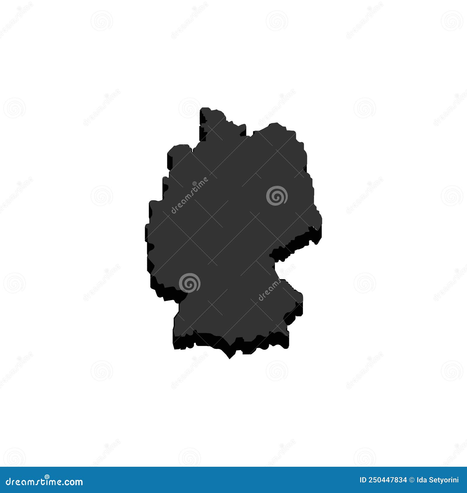German Map Logo Illustration Design Stock Illustration - Illustration ...