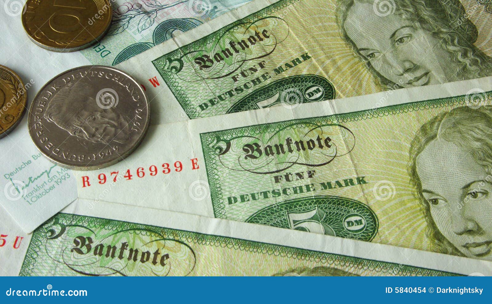 Old German Currency Stock Image | CartoonDealer.com #30724789