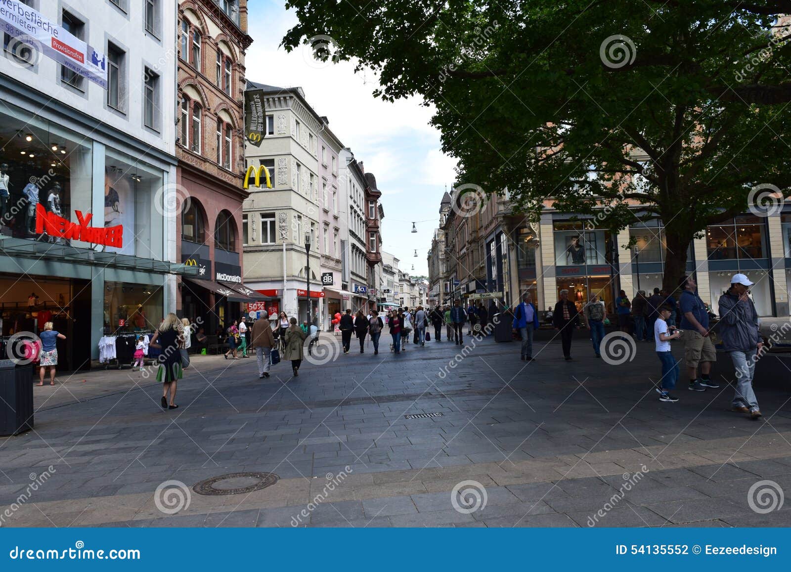 German Marketplace Wiesbaden Germany Editorial Photography - Image of ...