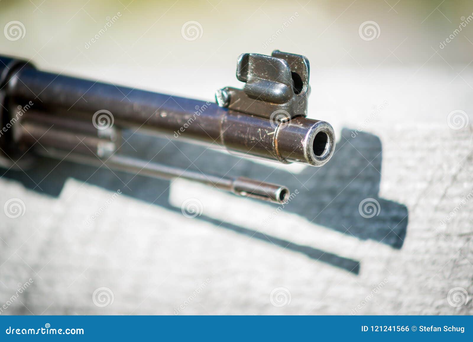 Mauser 98 Rifle - Muzzle View Stock Photo - Image of grey, arms: 121241566