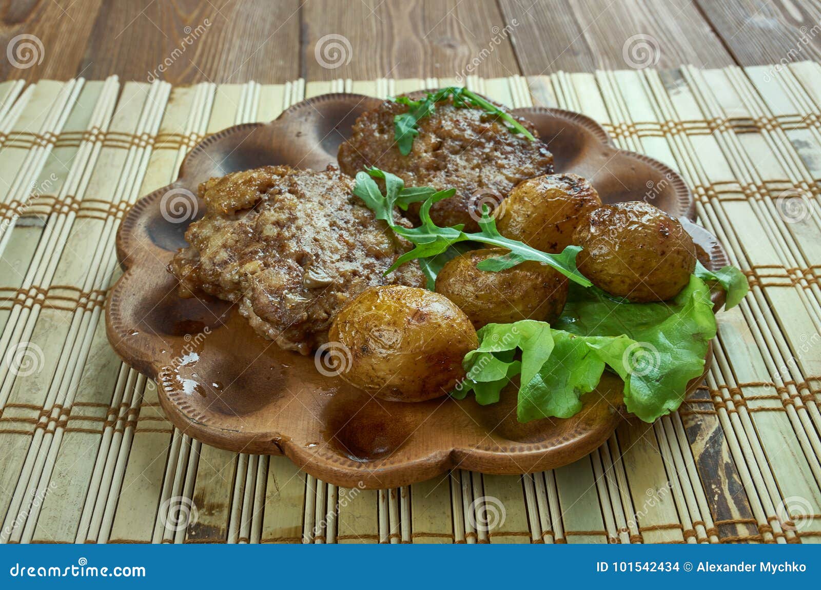 German Meat Patties stock photo. Image of grilled, frying - 101542434