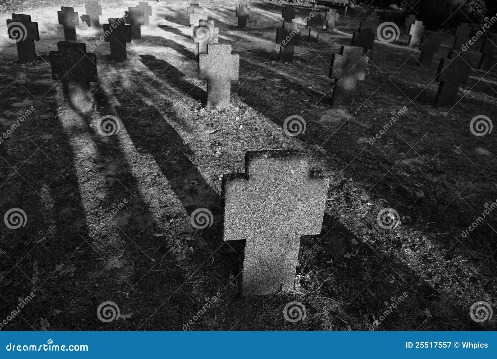 German Military Cemetery Shadows Stock Image - Image of airmen ...