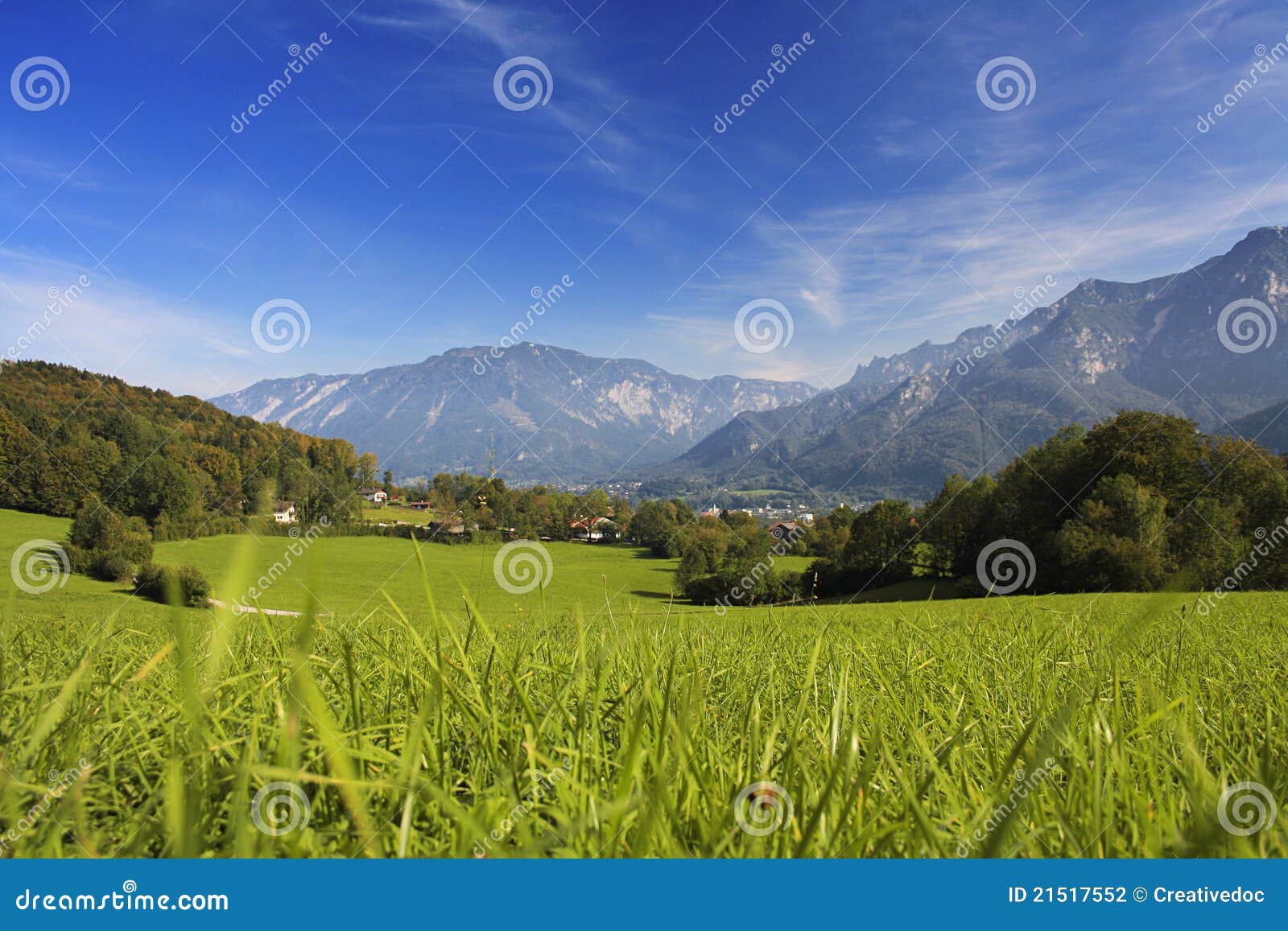 German mountain view stock photo. Image of village, bavaria - 21517552